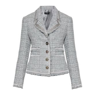Dolce & Gabbana Tweedjacke mit Lurexfaden - - Jackets - Damen - Grau - XS