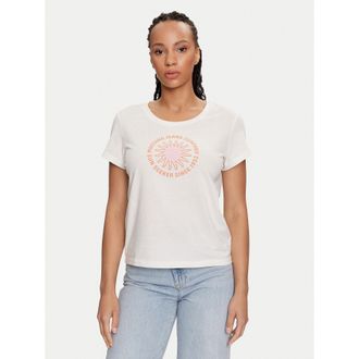 Mustang Jeans Mustang T-Shirt Alma 1015179 &Eacute;cru Regular Fit