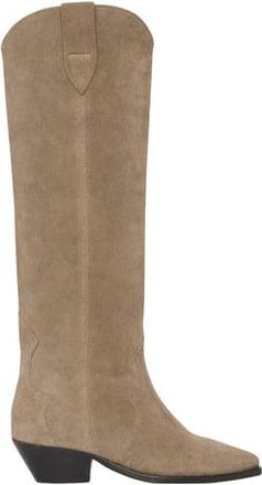 Isabel Marant Bottes santiag Denvee en cuir velours