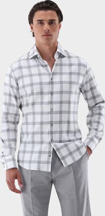 van Laack Flanellhemd kariert Slim Fit
