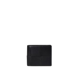Bottega Veneta Homme, Accessoires, Noir, Taille: ONE Size Portefeuille en Cuir Tressé de Luxe