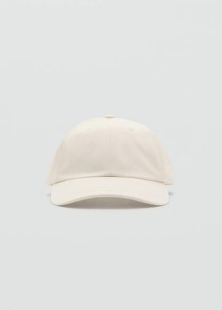 Mango Casquette coton visi&egrave;re blanc cass&eacute; - Homme - Taille unique - MANGO MAN