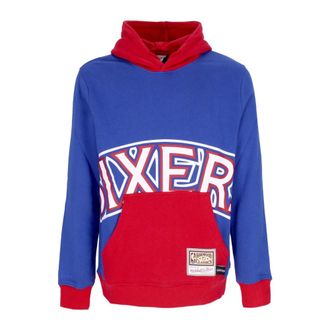 Mitchell & Ness NBA Big Face Hoodie Hardwood Classics - - Sweatshirts & Hoodies - Herren - Blau - XL