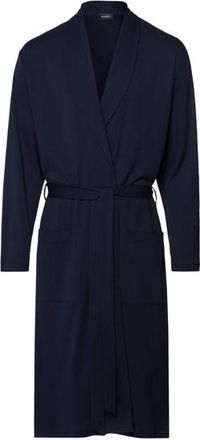 Hanro Baumwollschlafzimmerkleid - blau