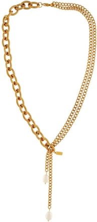 Dansk Copenhagen Double Link Perlenkette Wasserdicht Freude - - Accessories - Damen - Gelb - ONE SIZE