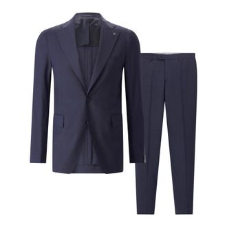 Tagliatore Einreiher-Anzug - - Suits - Herren - Blau - S