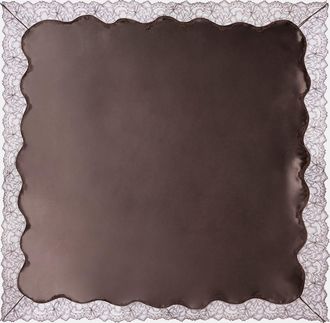 Magda Butrym Tuch aus Seidensatin mit Spitze