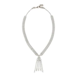 Alessandra Rich Mehrreihige Pav&eacute;-Kristallkette - - Accessories - Damen - Grau - ONE SIZE