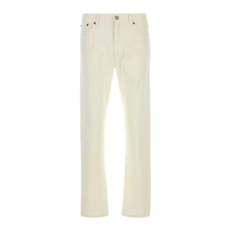 Ermenegildo Zegna Homme, Jeans, Blanc, Taille: W30 Pantalon en coton pur