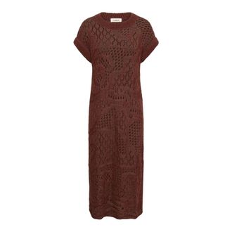 Soaked In Luxury SLBarb Dress - Femme - Robes - Brun - Taille: 40 FR