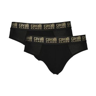 Cavalli Homme, Sous-v&ecirc;tements, Noir, Taille: S Sous-v&ecirc;tements en coton noir confortable