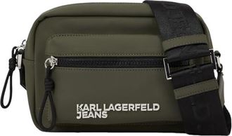 Karl Lagerfeld Karl Lagerfeld Jeans, Homme, Sac Bandouli&egrave;re En Enduit Pu Ew, Vert, One size