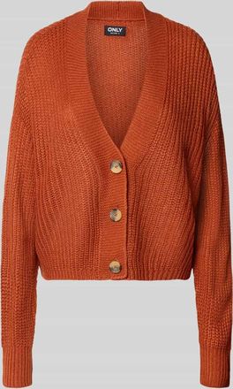 Only Boxy Fit Strickjacke mit V-Ausschnitt Modell CAROL