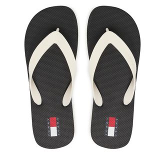 Tommy Jeans Zehentrenner Tommy Jeans Tjw Logo Summer Sandal EN0EN02979 Schwarz
