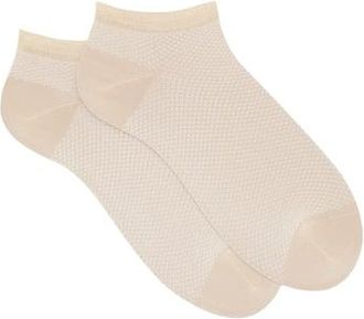 Dor&eacute; Dor&eacute; Chaussettes basses &agrave; motifs losanges en coton m&eacute;lang&eacute;