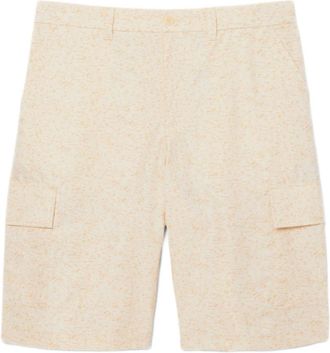 Lacoste Homme, Shorts, Beige, Taille: W31 Straight Fit Printed Bermuda Cargo Shorts