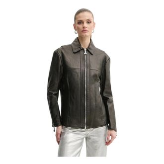 Patrizia Pepe Lederjacke - - Jackets - Damen - Schwarzk - XS