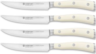 Wüsthof Classic Ikon Crème Steakmessersatz mit 4 Messern