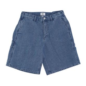 Obey Denim Zimmermannsshorts Indigo - - Shorts - Herren - Blau - W32