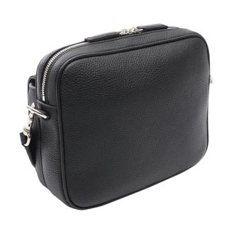 Gucci Pre-owned Pebble Grain Leather Crossbody Bag mit Web-Detail - - Pre-owned - Damen - Schwarzk - ONE SIZE