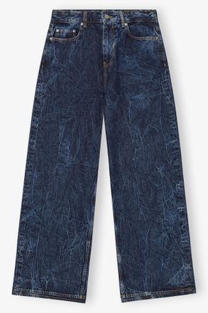 Ganni Jean Marri bleu fonc&eacute; Coton biologique - Taille 26 - Pour Femme