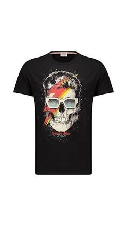 Deeluxe T-Shirt Coton avec imprim&eacute; Rock pour Un Style Iconique T-Shirt Starman Regular Homme