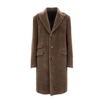 Sartoria Latorre Einreiher-Mantel - - Coats - Herren - Braun - M