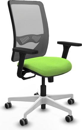 Piqueras y Crespo Gepolsterter B&uuml;rostuhl Zulema mit 3D-Armlehnen, h&ouml;henverstellbare Lendenwirbelst&uuml;tze, ausgestattet mit Sincro 3 Positionen und Schneideschaum, Grau/Pi