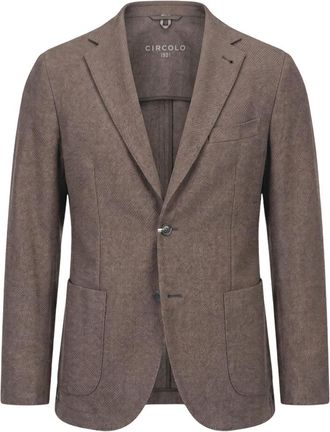 Circolo 1901 Blazer G.Dyed Lana Vergine Bistre - Homme - Vestes - Brun - Taille: M