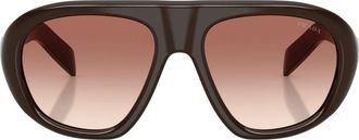 Prada Damen, Accessories, Braun, 57 MMGr&ouml;&szlig;e