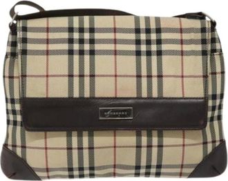 Burberry unisex, Pre-owned, Beige, Taille: ONE Size Sac port&eacute; &eacute;paule Pre-owned Nova check