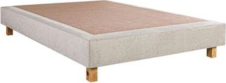 Altobuy Altobuy - empire - Sommier Tapissier 140x190 Beige Pieds Bois massif