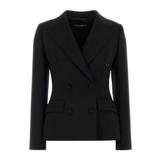 Dolce & Gabbana Wollblazer - - Jackets - Damen - Schwarzk - S