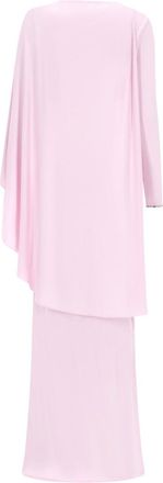 Self Portrait Draped Viscose Dress - Pink
