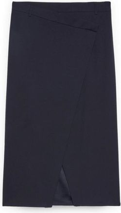 Fiorella Rubino Femme, Jupes, Bleu, Taille: 42 FR Jupe longue portefeuille