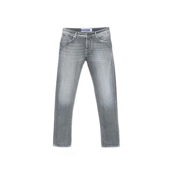 Jacob Cohen Slim Grey Nick Jeans mit Rissen - - Jeans - Herren - Grau - W30