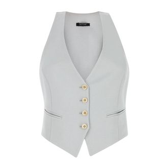 Tom Ford Wide Leg Smoking-Hose mit Schneiderpassform - - Jackets - Damen - Grau - XS