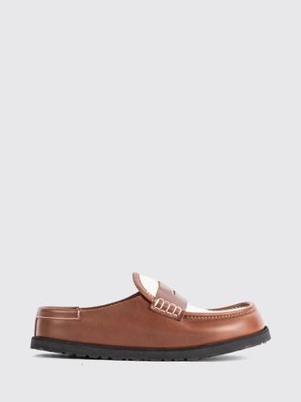 Birkenstock Mules 1774 Naples en cuir et toile avec barrette
