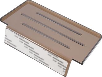 NUOBESTY Wandregal aus ABS Kunststoff Bohrfreier Badezimmer Organizer Schwarzes Wc Hängeregal für Badutensilien und Gesichtspflege