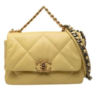 Chanel Pre-owned Medium 19 Flap Bag - - Pre-owned - Damen - Gelb - ONE SIZE