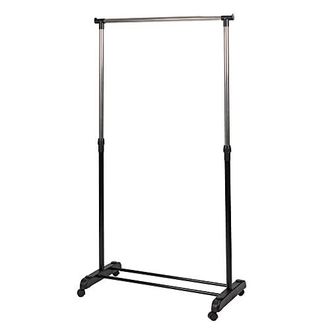 Galileo Casa Kleiderst&auml;nder aus Metall, 4 Schwenkr&auml;der, 2 Schuhstangen 88 x 43 x 170 cm, Ja