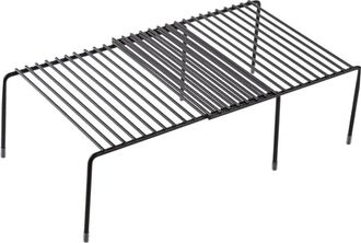 NUOBESTY Stapelbares Ausziehbares K&uuml;chenregal aus Robustem Metall Erweiterbarer Organizer f&uuml;r K&uuml;chenschr&auml;nke und Theken Multifunktionales Aufbewahrungsregal f&uuml;