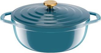 T-fal Air, Cocotte en fonte ovale 30cm, Cocotte l&eacute;g&egrave;re en fonte daluminium, Nettoyage facile, Rev&ecirc;tement en c&eacute;ramique s&ucirc;r, Couvercle de condensation, Compat
