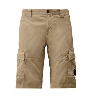 C.P. Company Stretch Sateen Cargo Lens Shorts - - Shorts - Herren - Grau - S