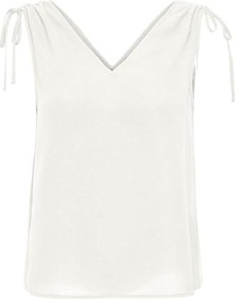Only Onlnova Life Vis S/L Ruching Top Solid T-Shirt, Cloude Dancer, XS Femmes
