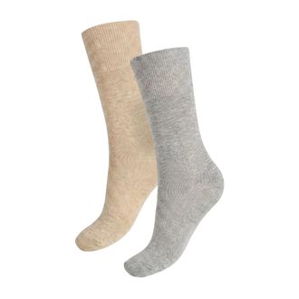 Wolford Chaussettes &eacute;ponge en m&eacute;lange de coton- lot de 2 - Femme - Sous-v&ecirc;tements - Multicolore - Taille: S