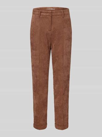 Cambio Regular Fit Cordhose mit fixiertem Beinumschlag Modell KRYSTAL
