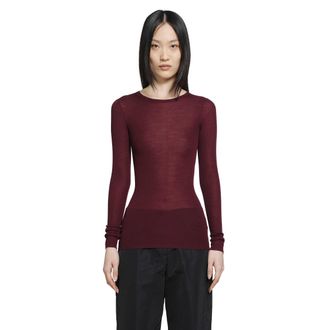 Jil Sander Lightweight Wool Crewneck Sweater
