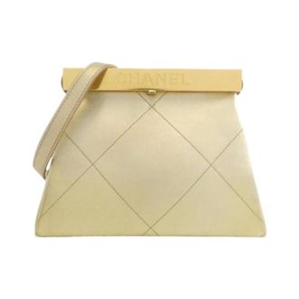 Chanel Pre-owned Sac bandouli&egrave;re vintage - Femme - Pre-owned - Jaune - Taille: ONE Size