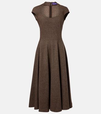 Ralph Lauren Collection Midikleid Maisey aus Wolle, Seide und Kaschmir